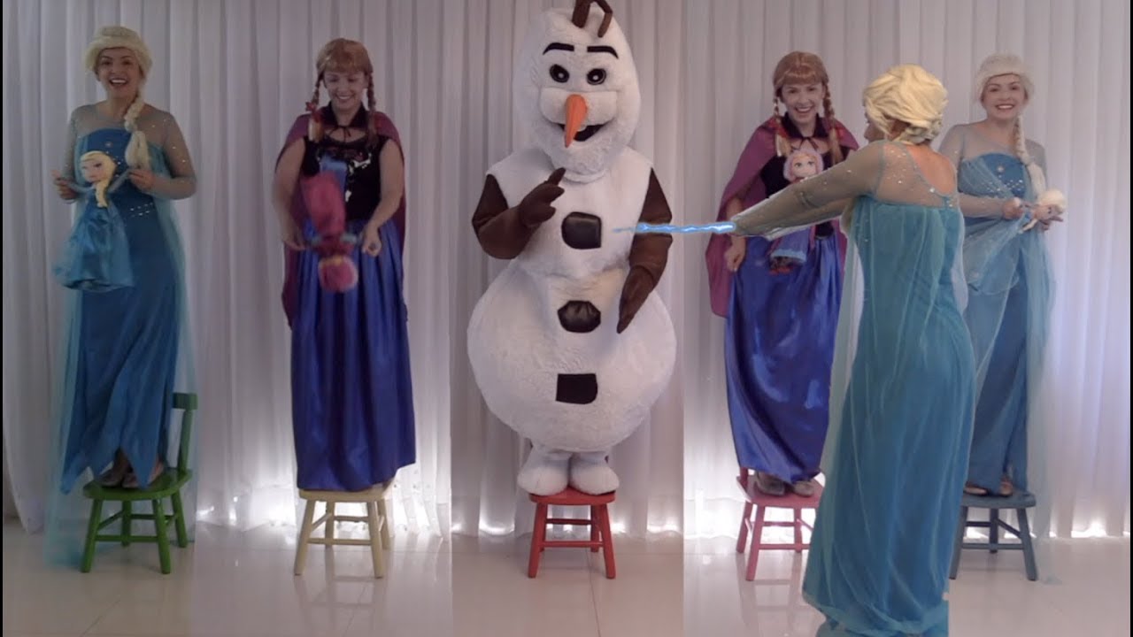 FROZEN - Five little Babies Jumping on the bed song, nursery rhyme for ...
