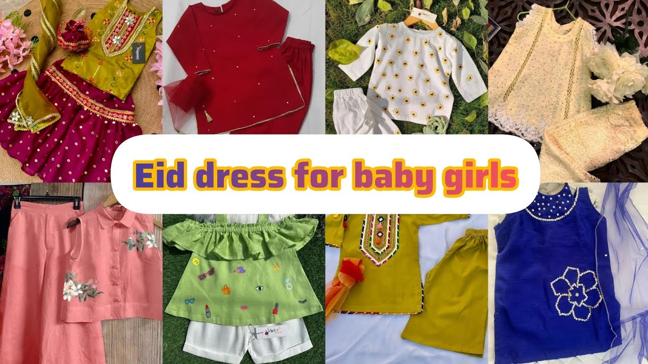 Eid dress for baby girls// new eid collection for baby girls// eid ...