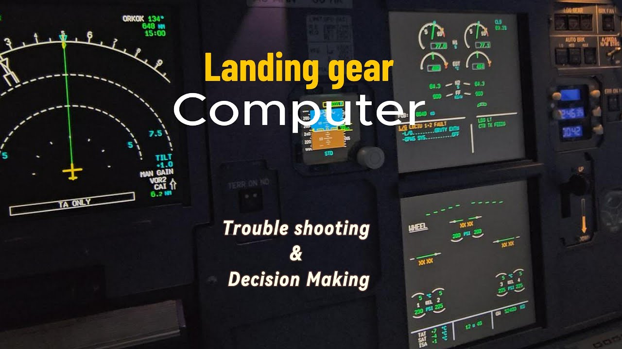Landing Gear Computer issues on the A320 - YouTube