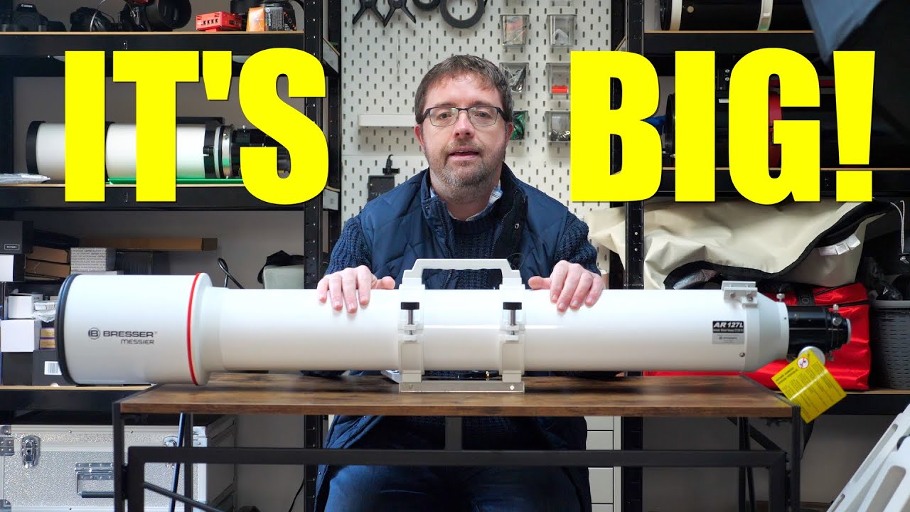 My HUGE new TELESCOPE! | Bresser Messier AR127 L Refractor - YouTube