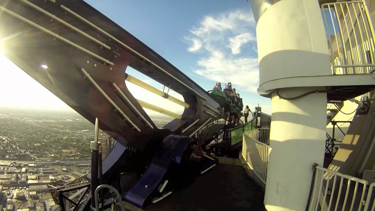 X-SCREAM Stratosphere Las Vegas, Nv (POV) off ride - YouTube