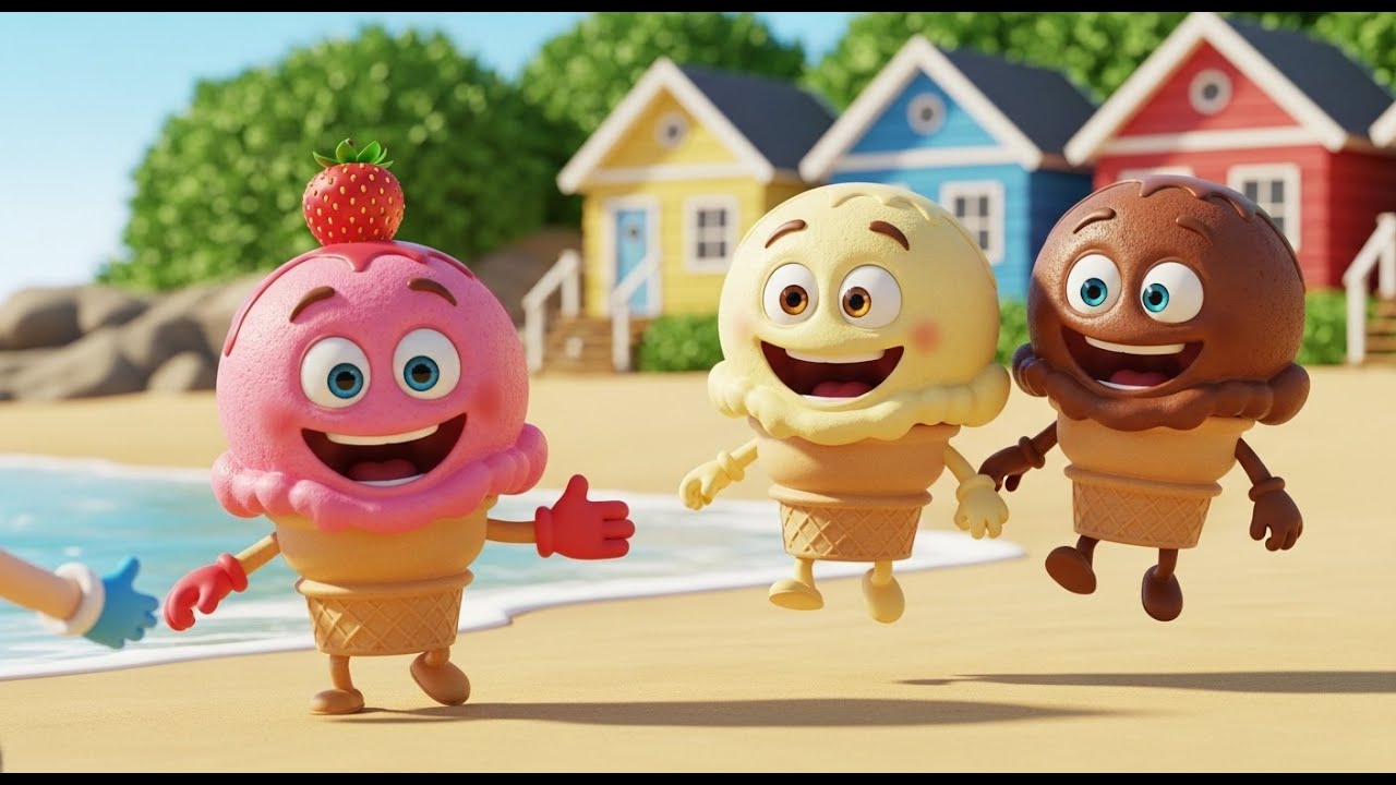 La Fiesta del Helado en la Playa | Rimas Infantiles y Canciones para ...