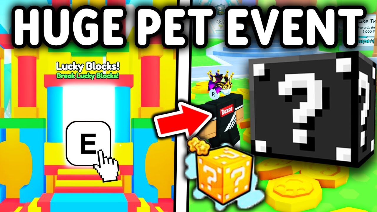Get FREE HUGE PETS With THIS LUCKY BLOCK UPDATE in Roblox Pet Simulator ...