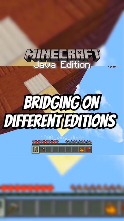 Java vs Pocket vs Bedrock (bridging) #minecraft #shorts - YouTube