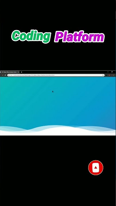 CSS Water Wave Background Animation Effect | #Shorts #Wave #Animation - YouTube
