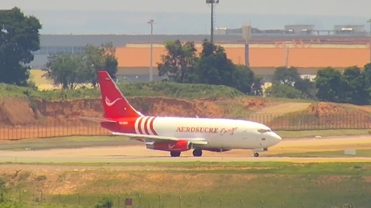 CLÁSSICO RARÍSSIMO EM VIRACOPOS - BOEING 737-200 AEROSUCRE CARGO ...