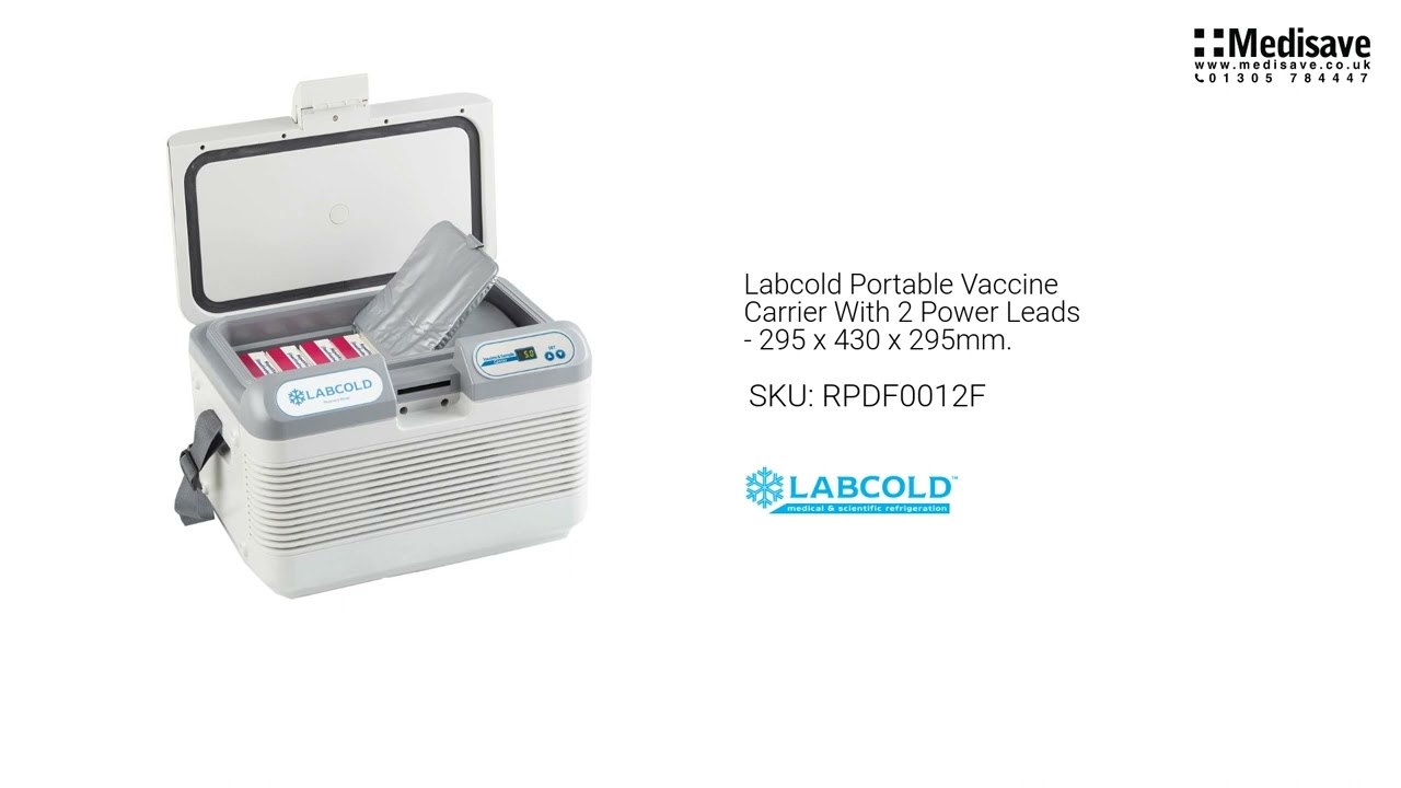 Labcold Portable Vaccine Carrier With 2 Power Leads 295 x 430 x 295mm ...