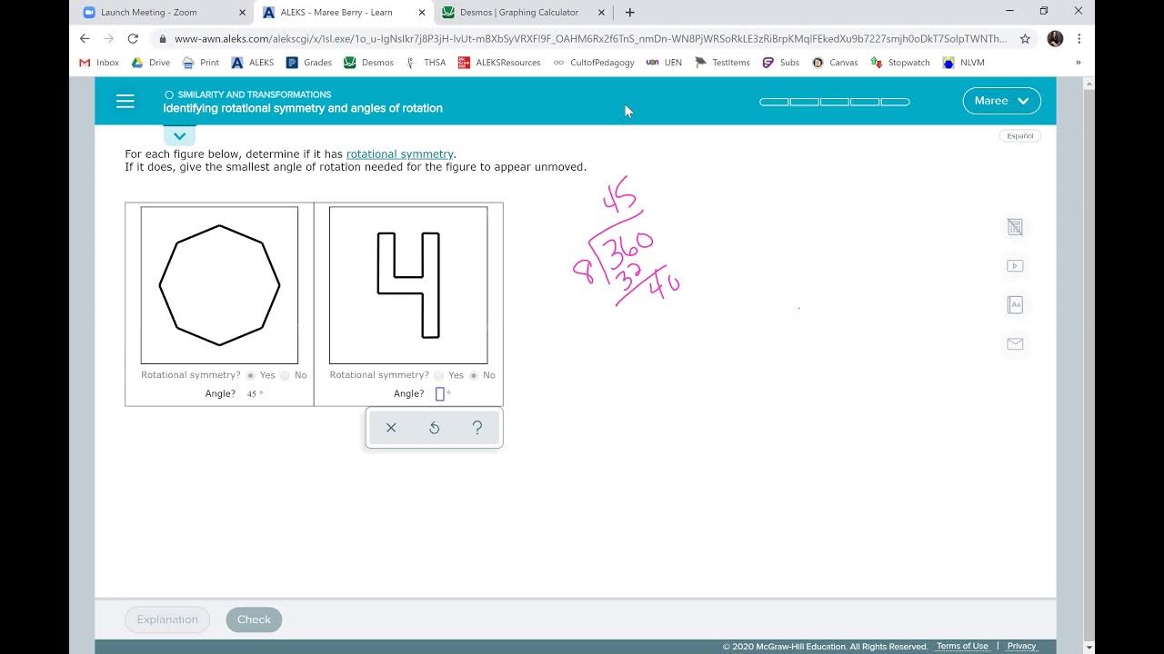 Identifying rotational symmetry and angles of rotation - YouTube