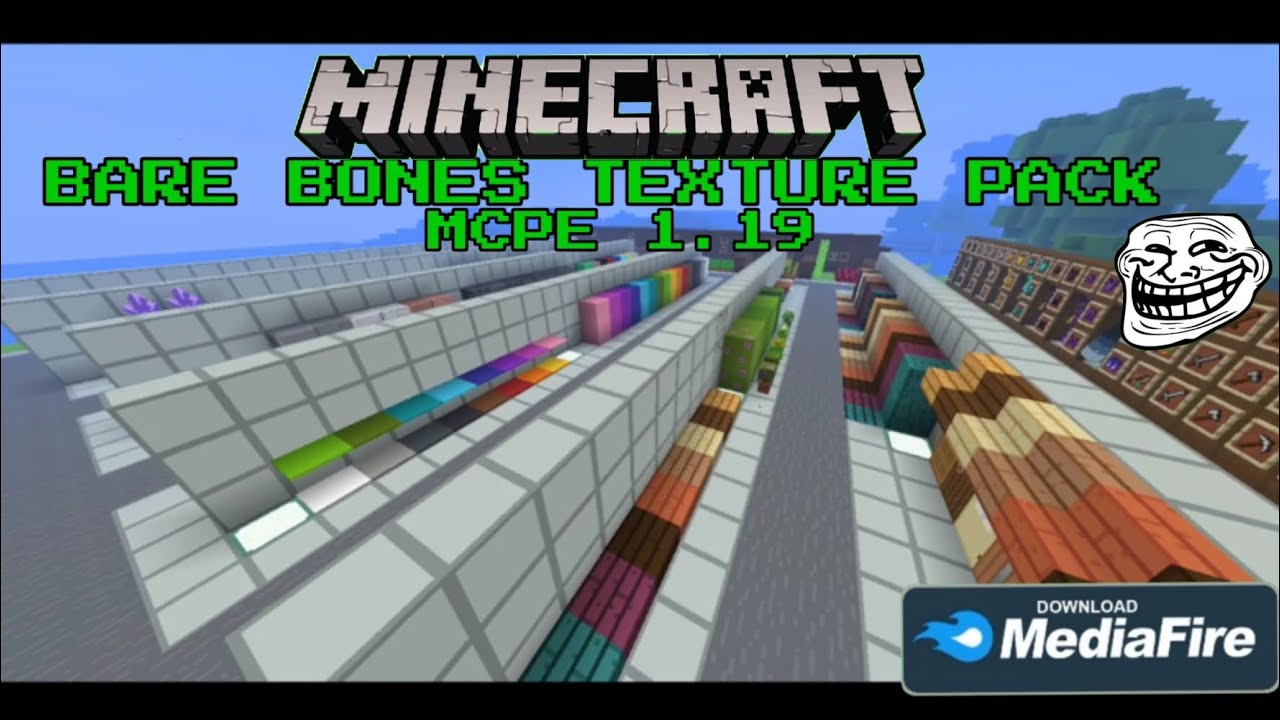 Minecraft Bare Bones Texture pack + skye graphics And Animation Trailer ...