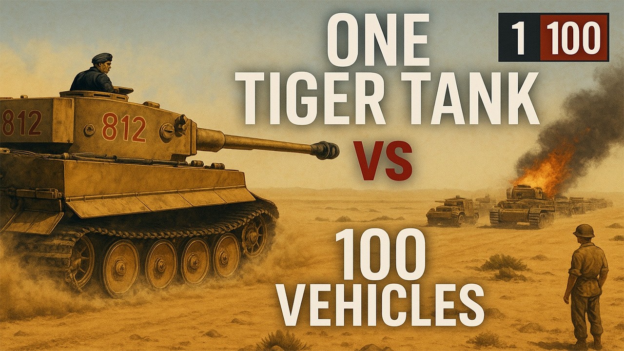 1 Man, 1 Tank vs 100 Vehicles - YouTube