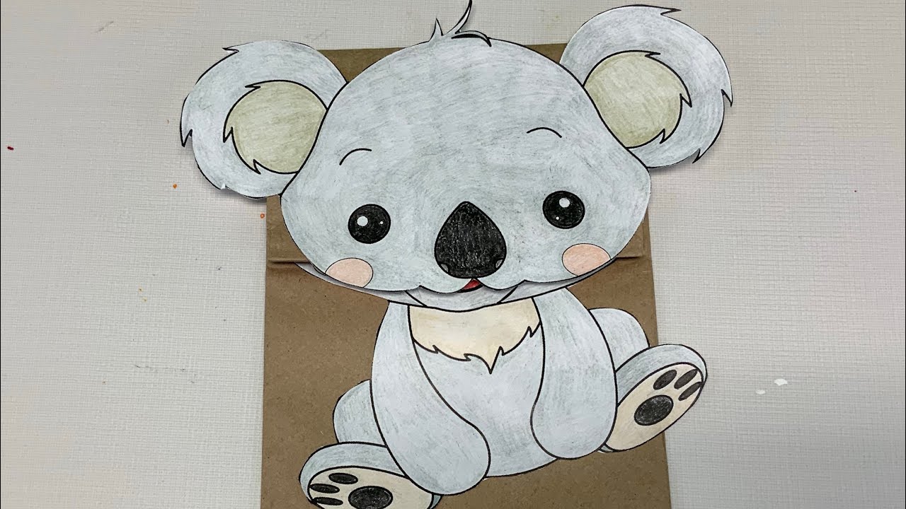 DT Crafts: Zoo Animals Paper Bag Puppet - YouTube