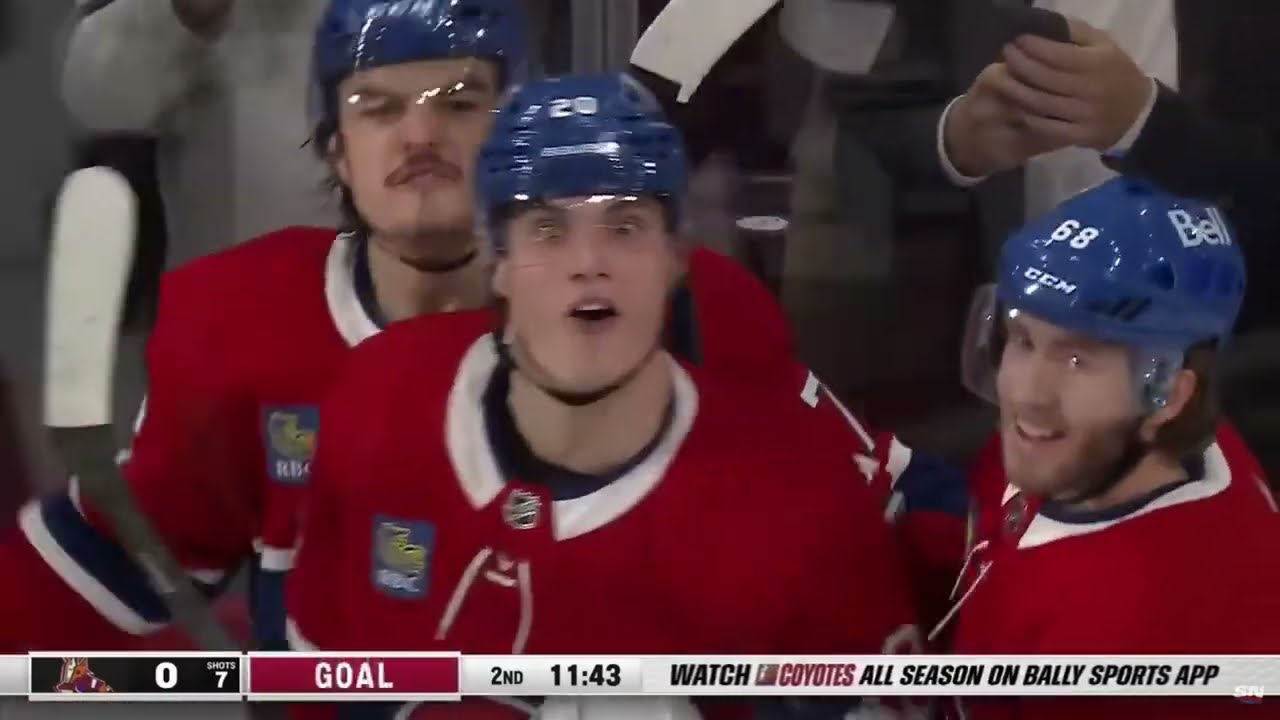 Juraj Slafkovsky First NHL Goal - YouTube