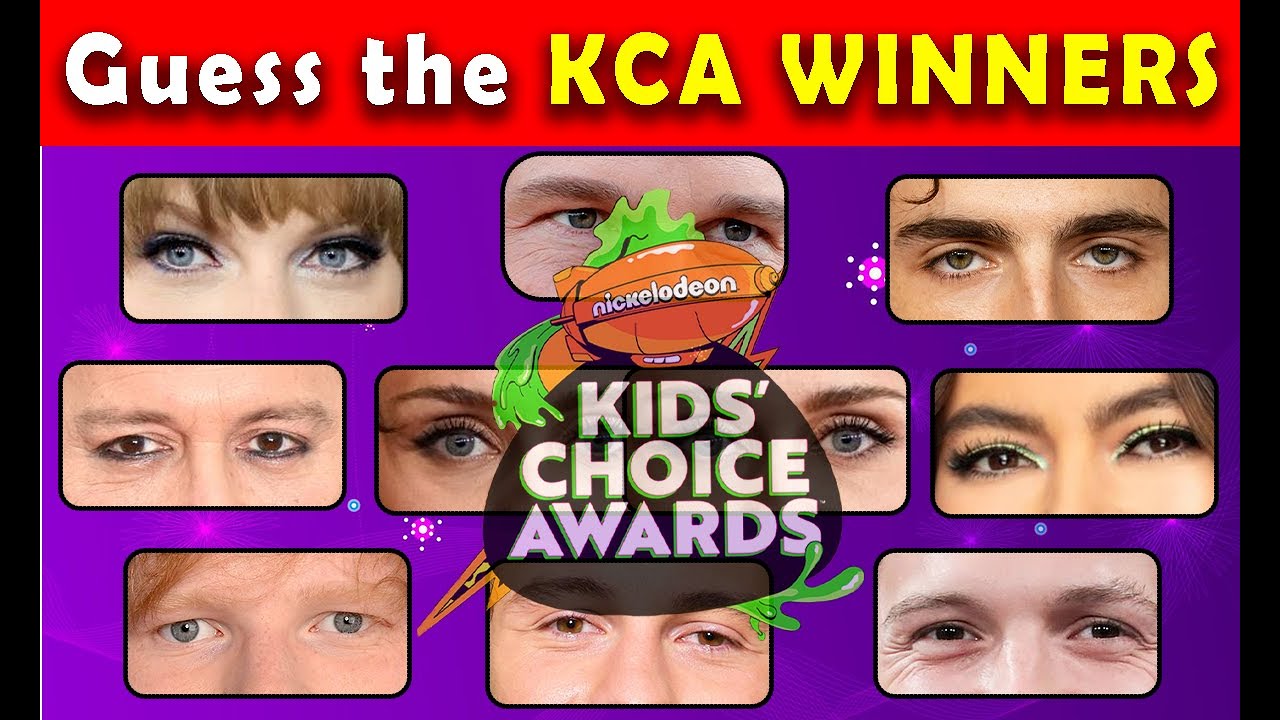 Guess the Kids' Choice Awards Winners by Their Eyes! 👀 - YouTube
