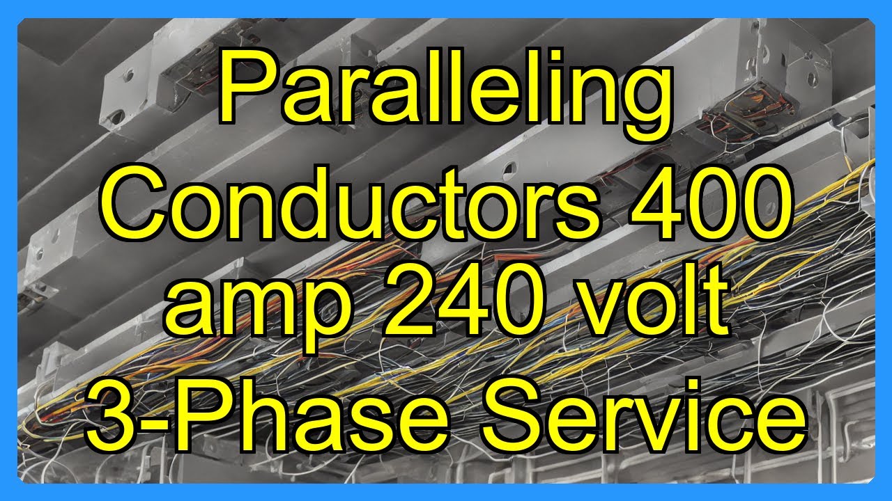 Paralleling Conductors 400 amp 240 volt 3-Phase Service - YouTube
