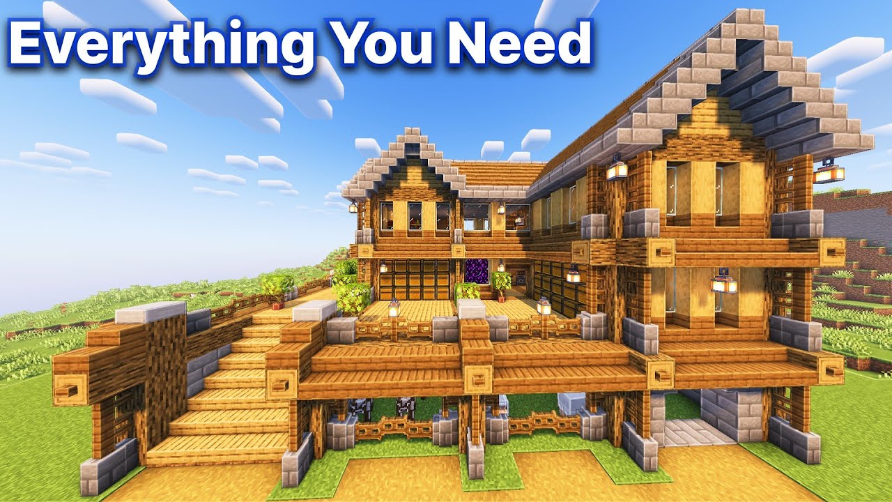 Minecraft: Ultimate Survival House 🏠 Tutorial #minecraftbuilds - YouTube