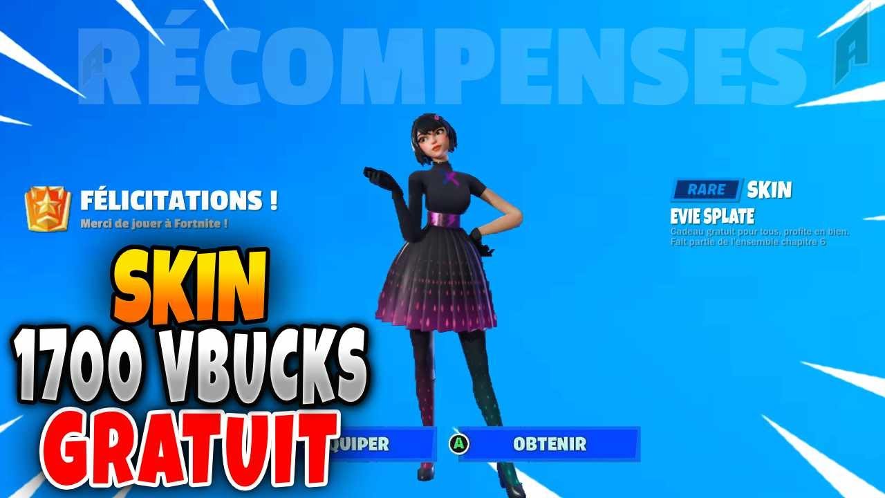 ce Skin a 1700 Vbucks GRATUIT sur Fortnite - YouTube