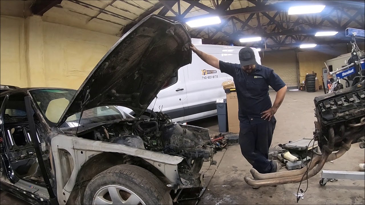 E36 M3 Rally Build engine removal S1 E2 - YouTube