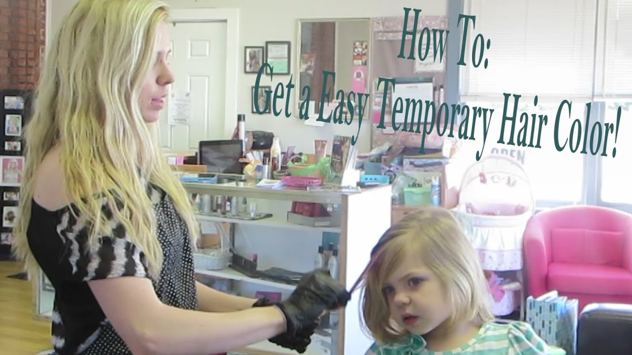 How To Get a Easy Temporary Hair Color! #CarolinaStyleHairVideo - YouTube