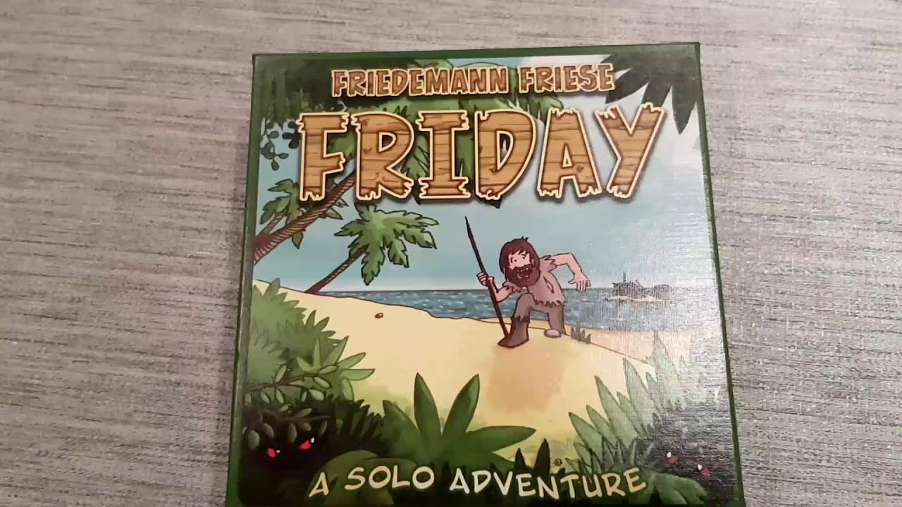 Friday Solo Card Game - Friedemann Friese Friday Unboxing - YouTube