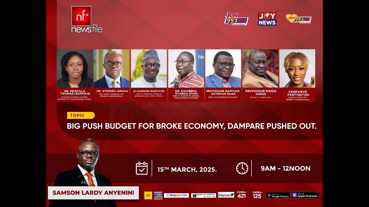 LIVE NOW: NEWSFILE [15-3-25]: BIG PUSH BUDGET FOR BROKE ECONOMY ...