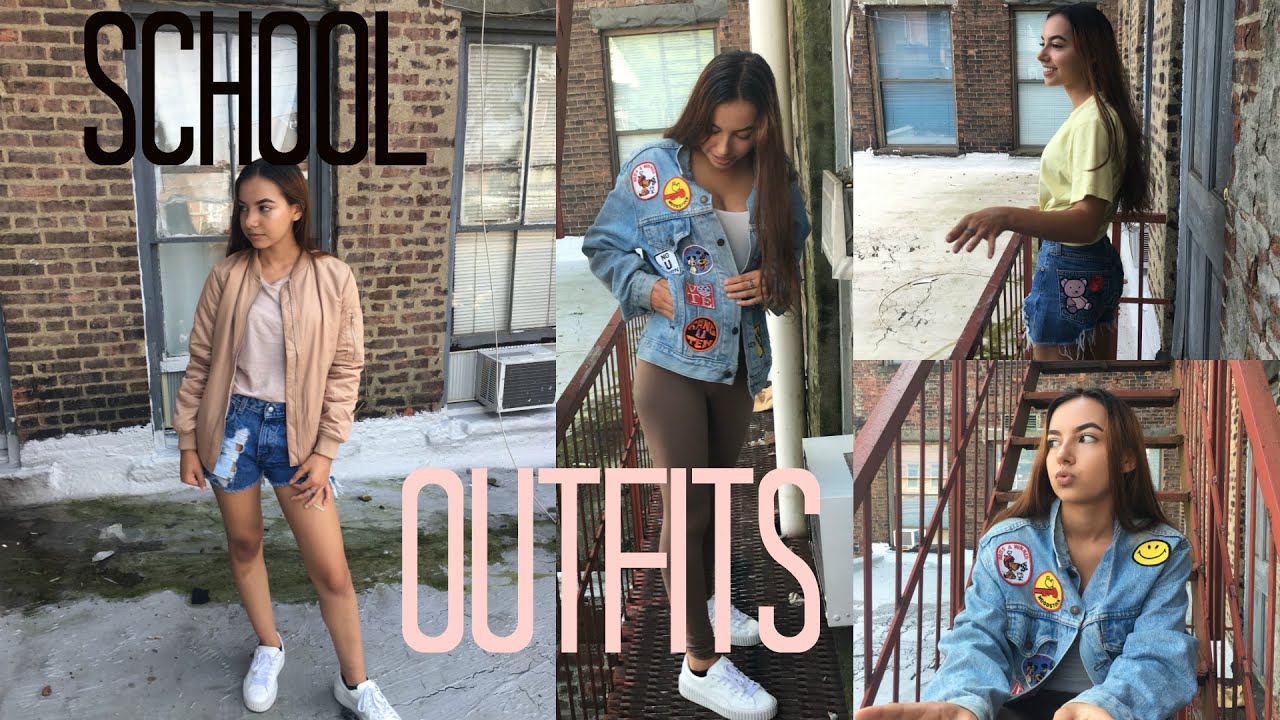 BACK TO SCHOOL OUTFIT IDEAS | Maya Traber - YouTube