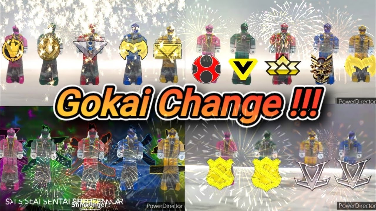 Gokaiger all gokai change made by me (Not all red) | SS AND PR ARTY ...