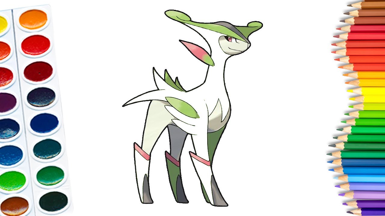 Pokemon Virizion Coloring Pages Bandai Pokemon Plastic Model