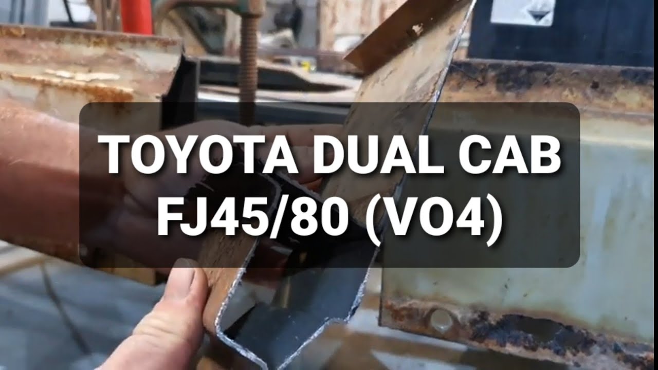 Fj45 cab extension, rust, cross brace, sub frame - YouTube