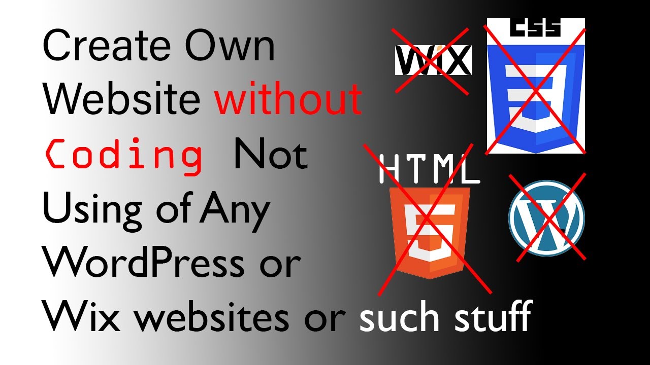 Create Website Without Using Coding!! || HTML & CSS || - YouTube