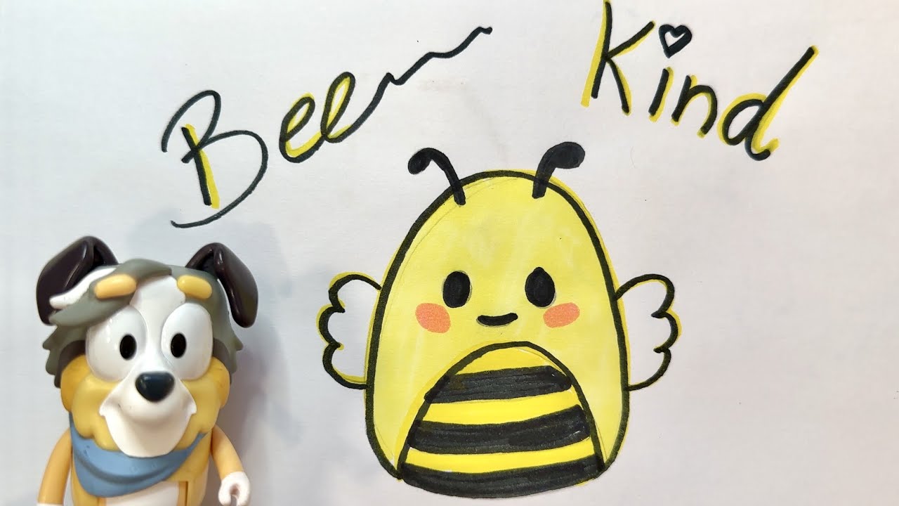 How to Draw a squishy mellow bee - YouTube