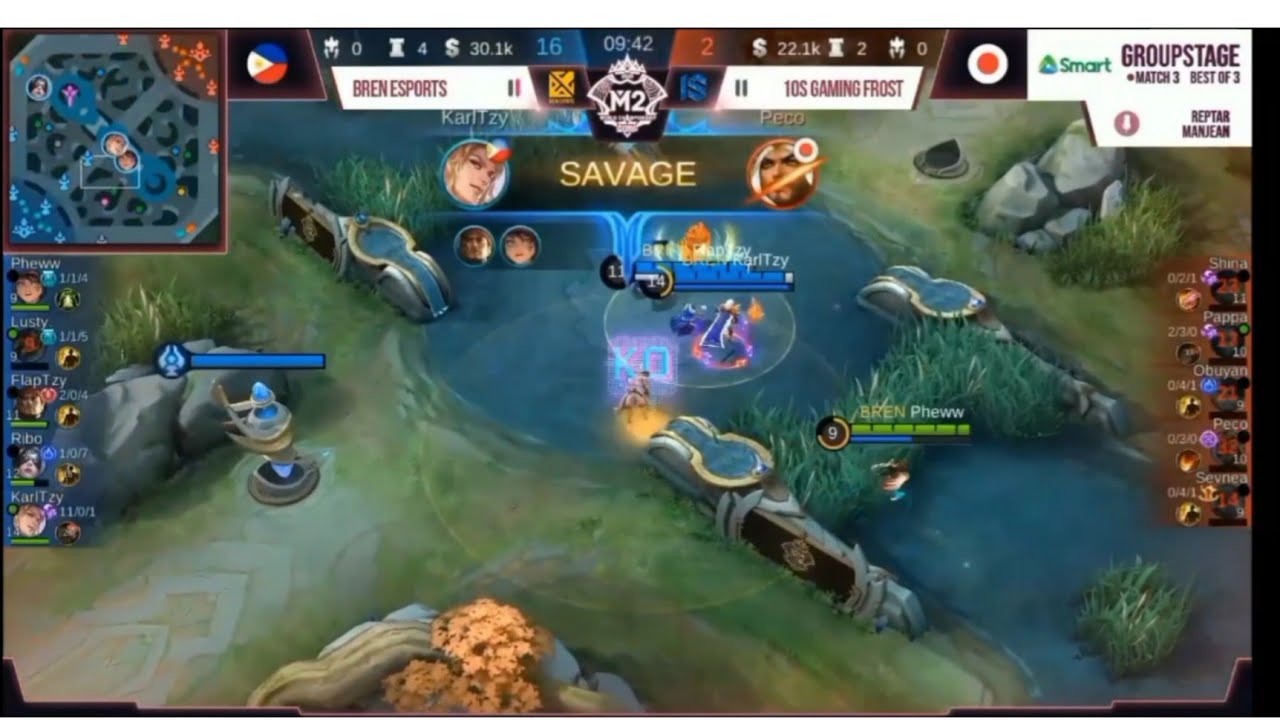 KarlTzy SAVAGE in M2 || Bren vs 10s GAME 2 || HYPER CASTER 💪 - YouTube