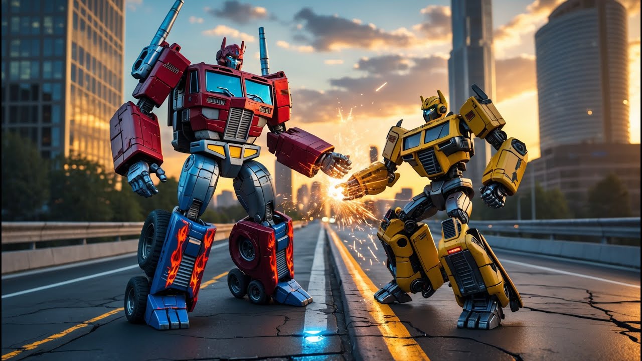 Epic Battle Optimus Prime vs Bumblebee - Rise Of The Beasts - YouTube