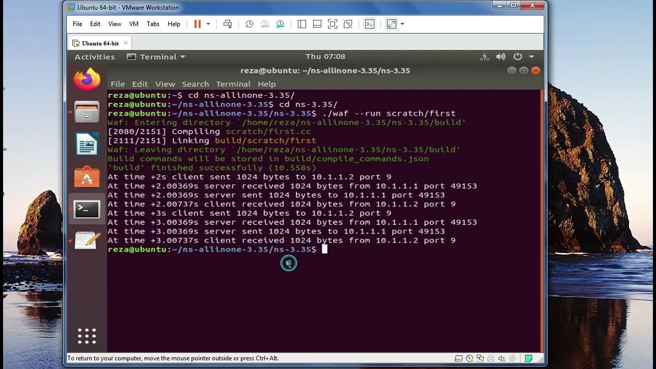 6. PCAP Tracing in NS3- Creating PCAP files for packet sniffing- Analyzing the packets in NS3 ...