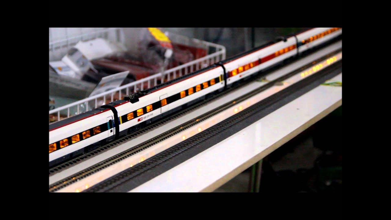 Roco ICN SBB DCC Sound + LEDs + Figures Test Drive - YouTube