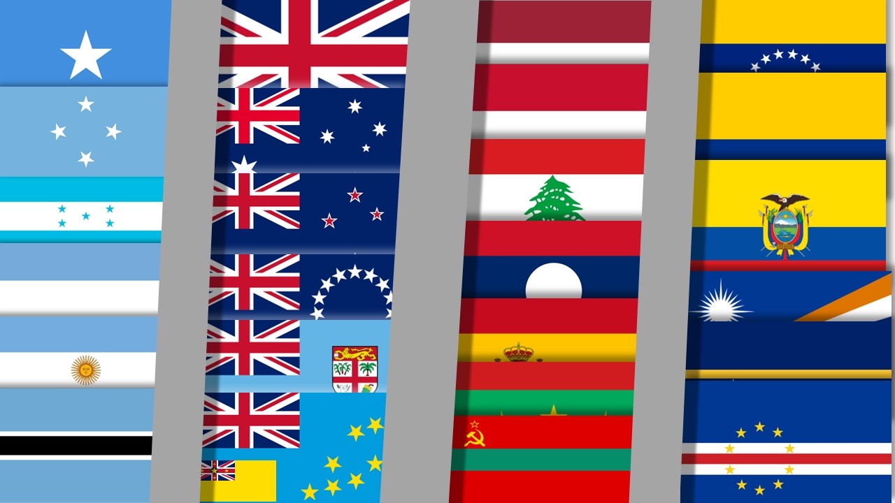 Flags with SIMILAR colours and patterns, different countries | Part 1 ...