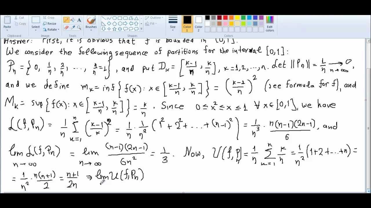 riemann integral of a discontinuous function by tutor4uk.mp4 - YouTube