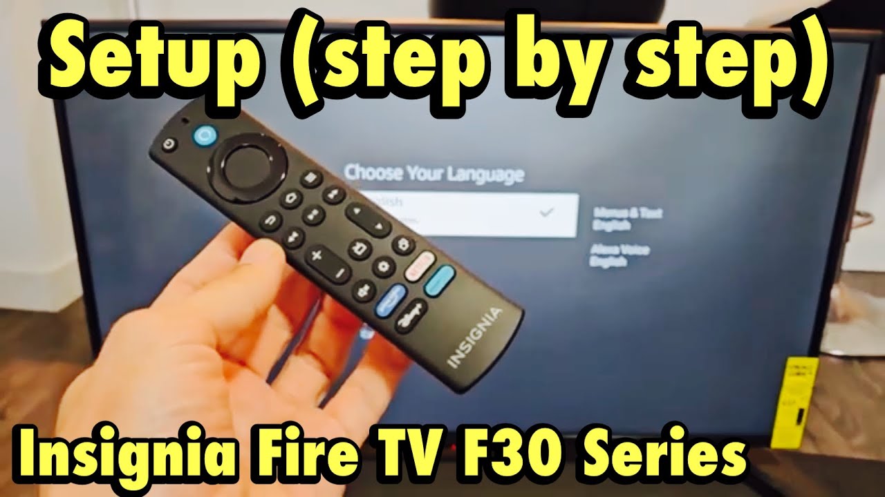 Insignia Fire TV F30 Series: How to Setup (step by steps) - YouTube