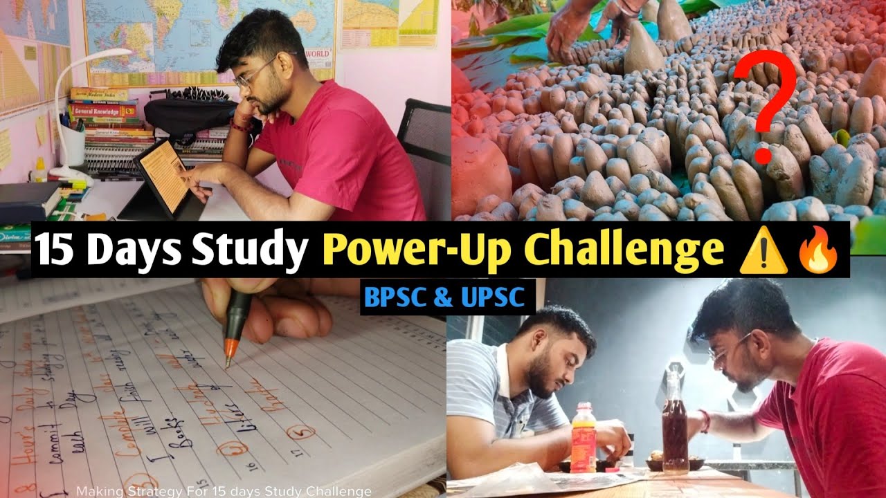 15 Days Study Power-Up 🔥 Challenge Announcement || Upsc Study Vlog ...