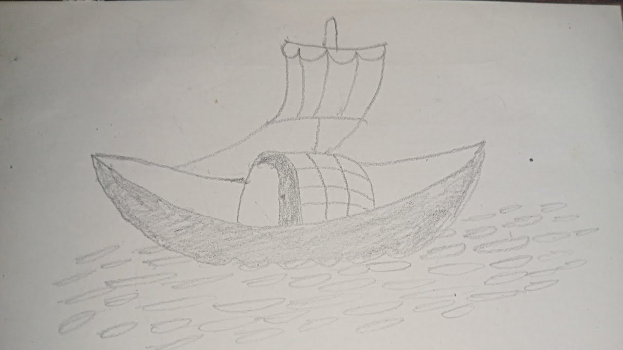 Paltola Nowka Drawing, Boats drawings easy - YouTube
