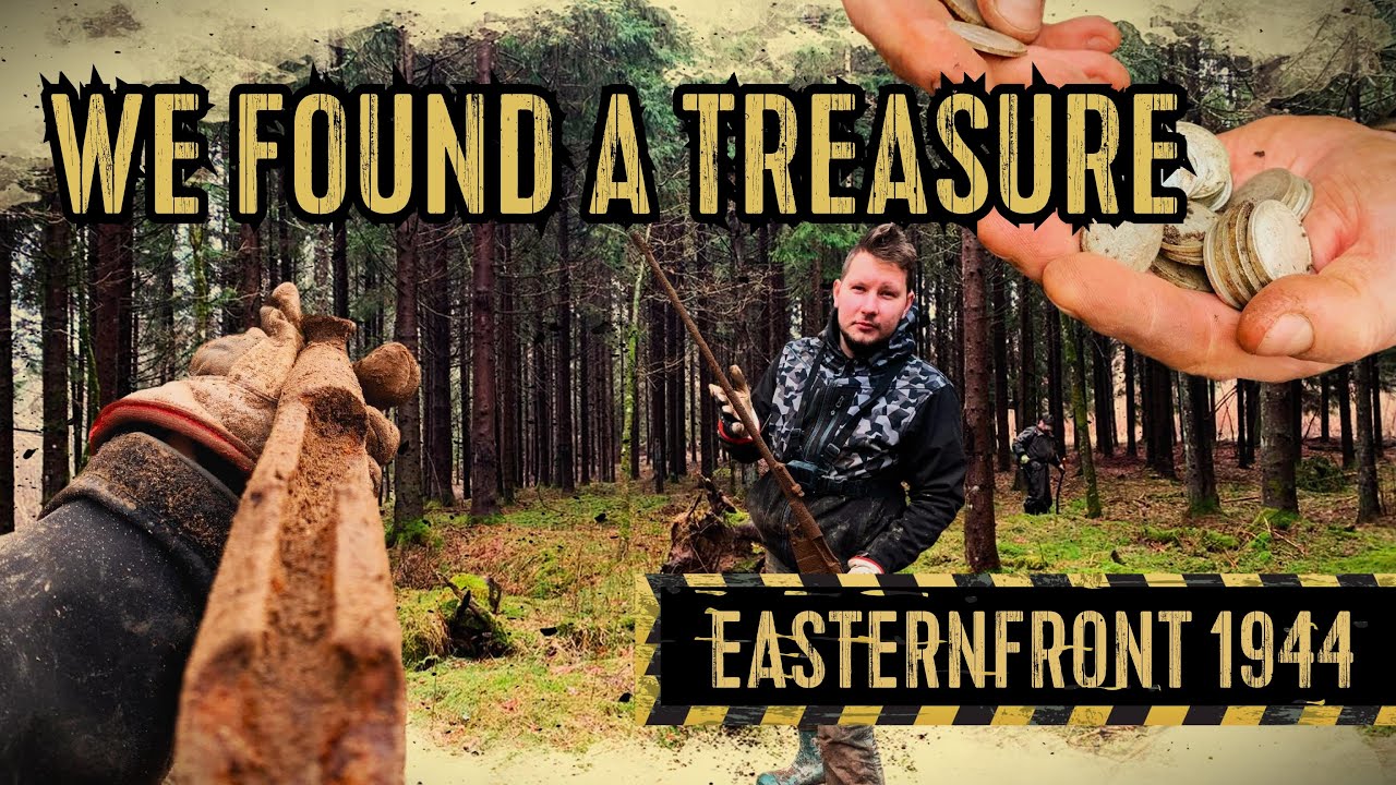 WW2 METAL DETECTING.WORLD WAR 2. WE FOUND TREASURE. POSITIONS 1944-1945 ...
