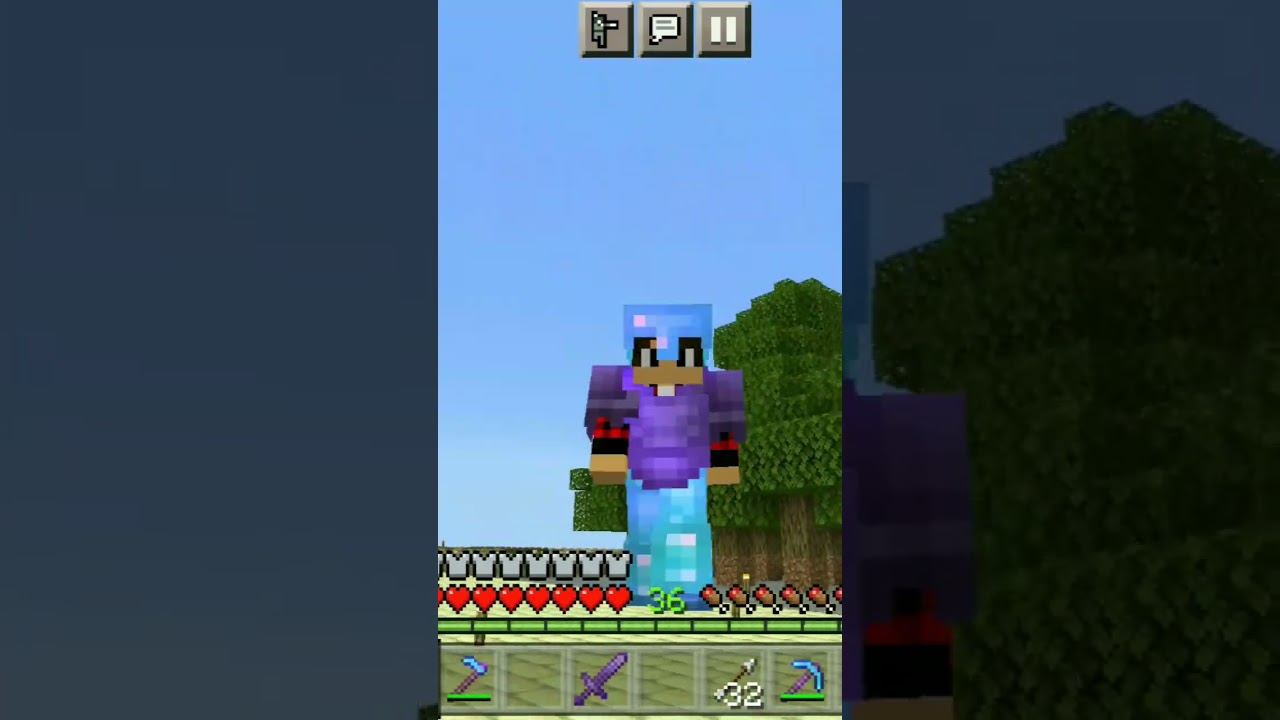 l make a pumpkin fram in Minecraft one block #shorts #minecraft # ...