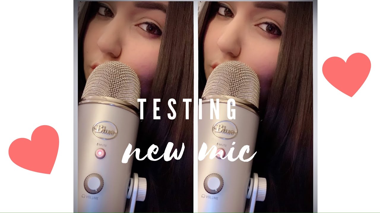 ASMR TESTING MY NEW BLUE YETI MIC & TALKING FOR THE FIRST TIME-Chewing ...