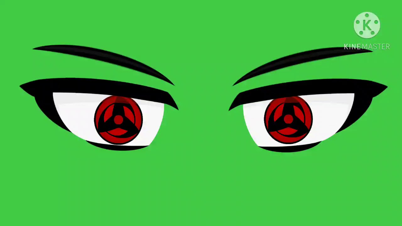 Obito's Mangekyou Sharingan green screen with sound effect || Gacha ...