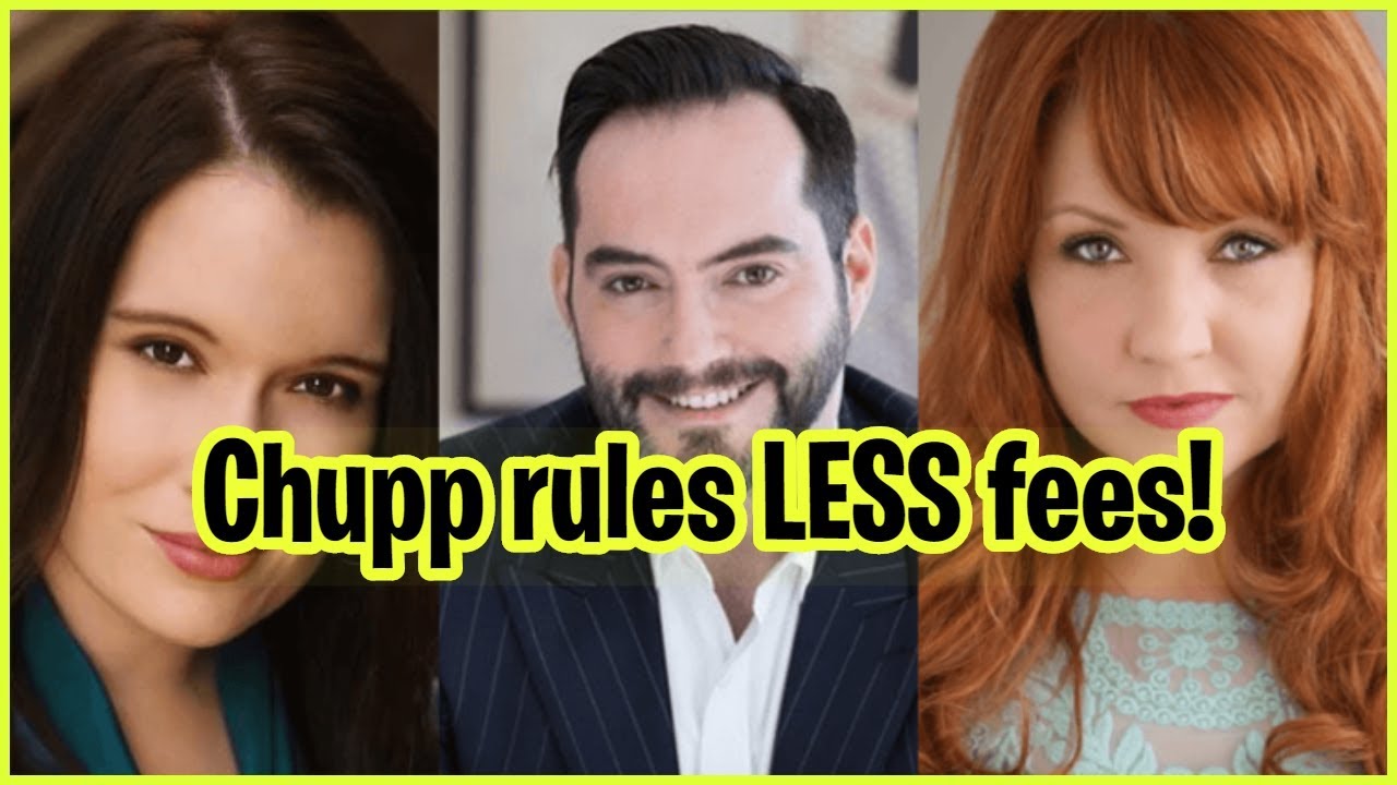 Judge Chupp has ruled on the Sanctions and fees (Rial, Marchi, Toye ...