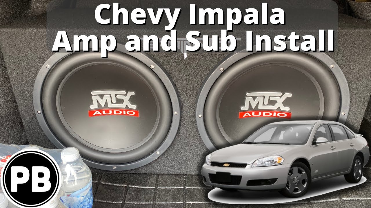 2006 - 2013 Chevy Impala Amp and Sub Install - YouTube