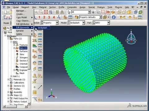 SIMULIA Abaqaus - SPH (Smooth Particle Hydrodynamics) - YouTube