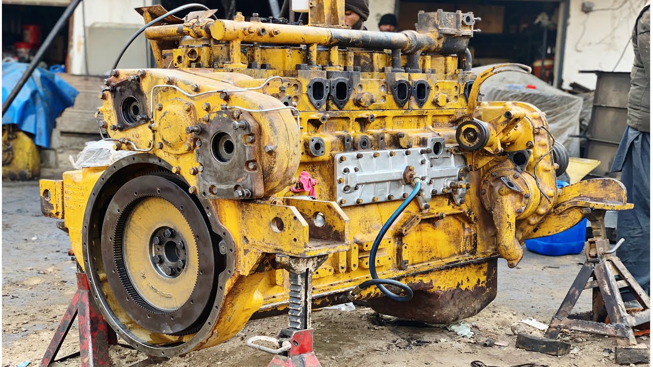 How To Rebuild CAT Dozer Full Engine || Amazing Repairing Process of ...