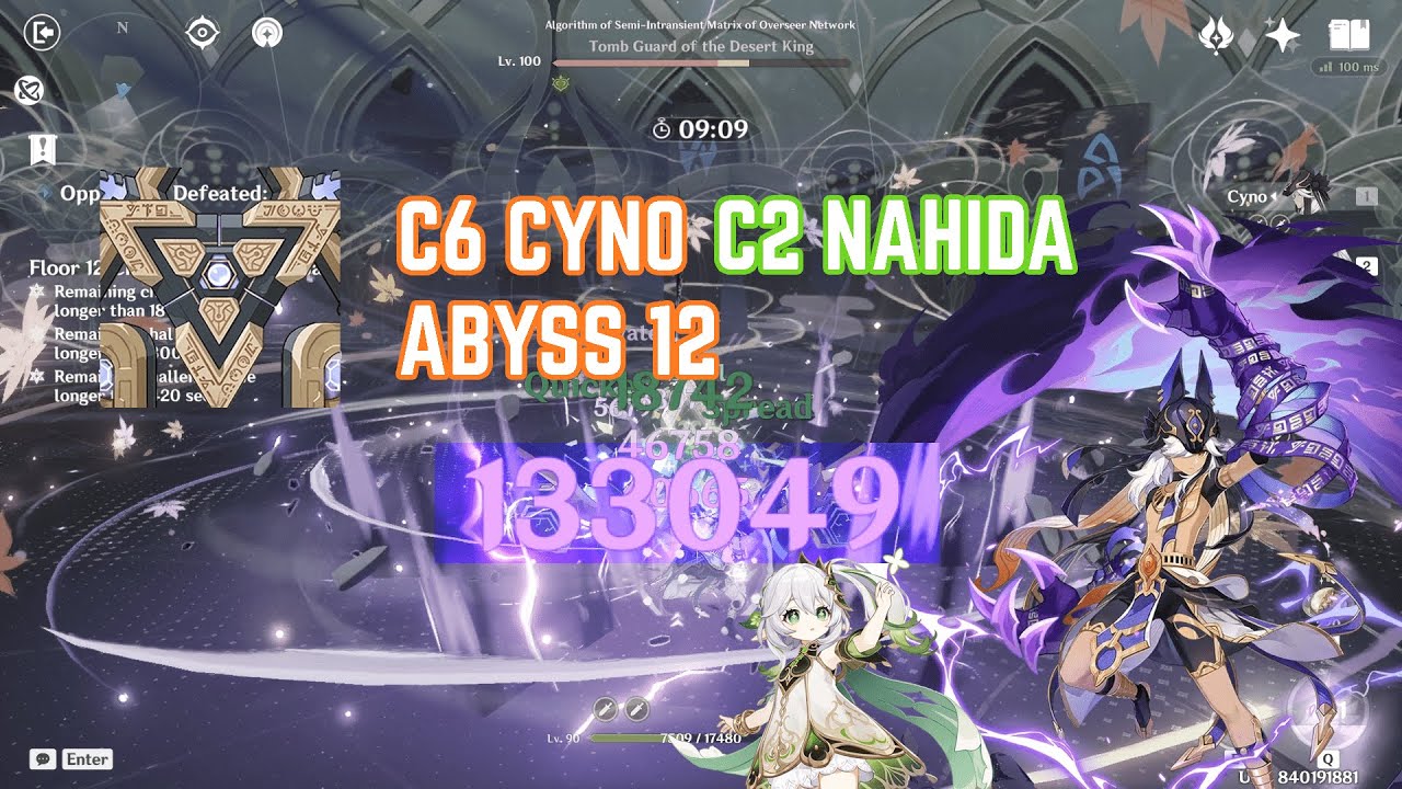 C6 Cyno + C2 Nahida Abyss12 | Genshin Impact - YouTube