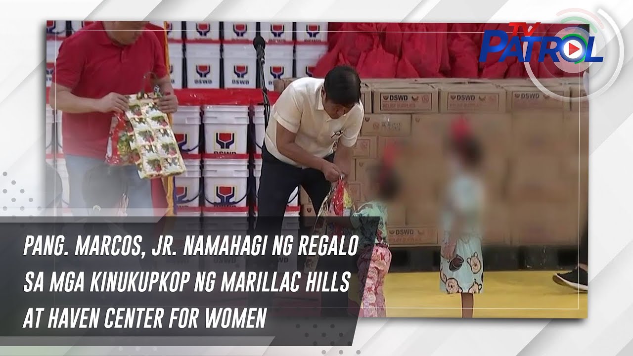 Pang. Marcos, Jr. namahagi ng regalo sa mga kinukupkop ng Marillac ...