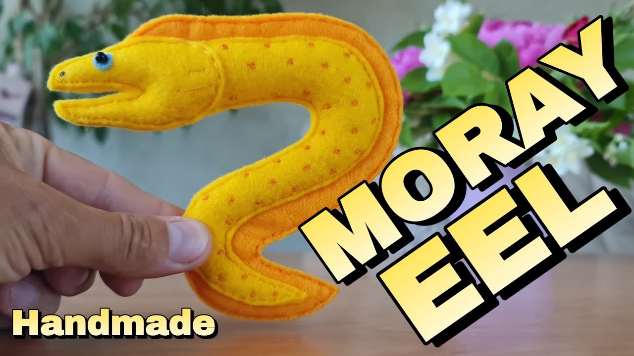 Handmade MORAY EEL 🪱/ Felt Sea Creature Toy / Home Decor / Personalized ...